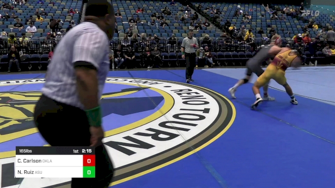 165 lbs Semifinal - Cael Carlson, Oklahoma vs Nicco Ruiz, Arizona State