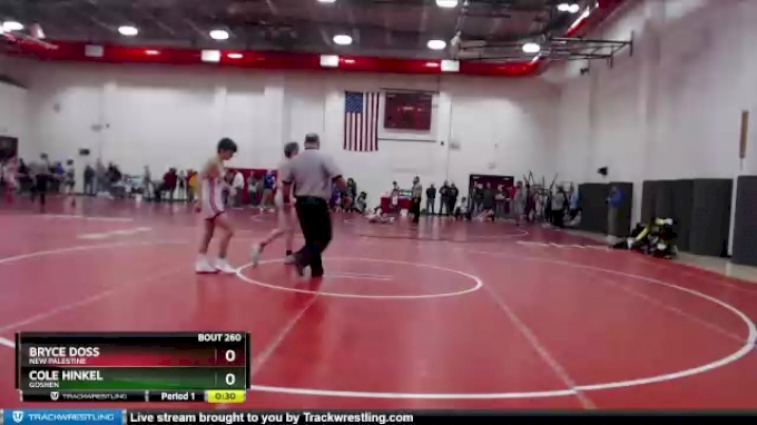 113 lbs Champ. Round 3 - Cole Hinkel, Goshen vs Bryce Doss, New Palestine
