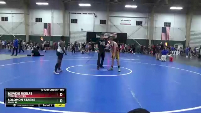 160 lbs Quarterfinal - Bowdie Roelfs, Fairbury Matmen vs Solomon Starks ...