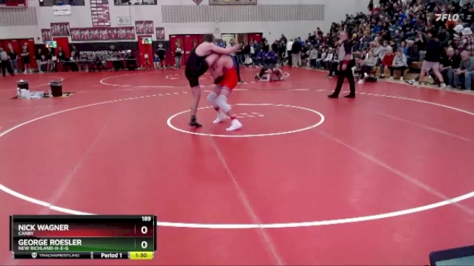 189 lbs Quarterfinal - Nick Wagner, Canby vs George Roesler, New ...
