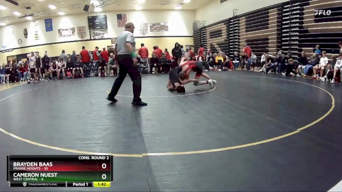106 lbs Semis & Wb (16 Team) - Brayden Baas, Prairie Heights vs Cameron ...