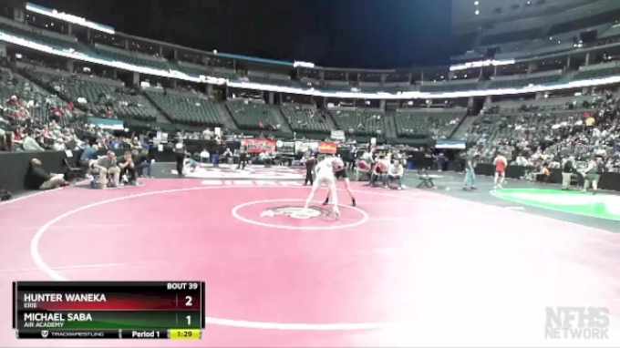 132-4A Champ. Round 1 - Michael Saba, Air Academy vs Hunter Waneka, Erie