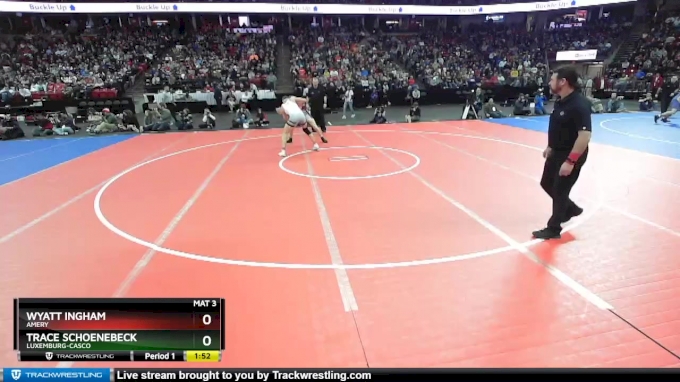 D2-182 lbs 1st Place Match - Wyatt Ingham, Amery vs Trace Schoenebeck ...