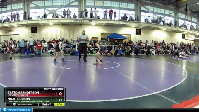 67 lbs Champ. Round 1 - Easton Sanderson, Leo Wrestling Club vs Noah ...