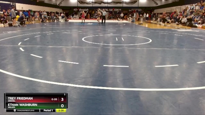 133 lbs Champ. Round 2 - Trey Friedman, Drexel vs Ethan Washburn, Wilkes