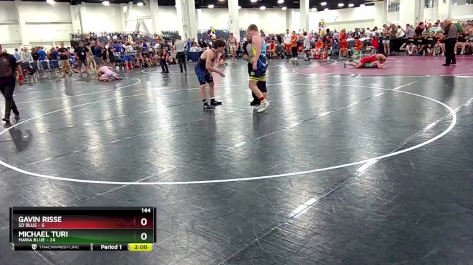 144 lbs Round 4 (8 Team) - Michael Turi, MAWA Blue vs Gavin Risse, SD Blue