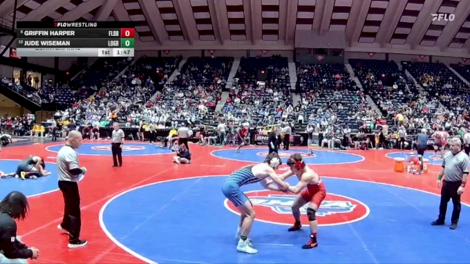 4A-190 lbs Quarterfinal - Griffin Harper, Flowery Branch vs Jude ...