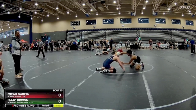 120 lbs Round 4 (8 Team) - Micah Garcia, Rough House vs Isaac Brown ...