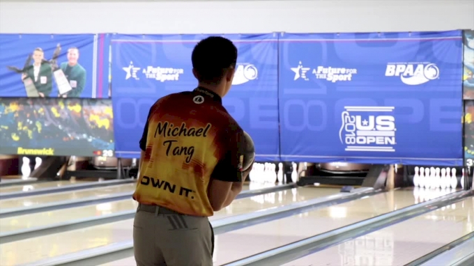 Michael Tang Shoots 300 Standing In Front Of The Ball Return
