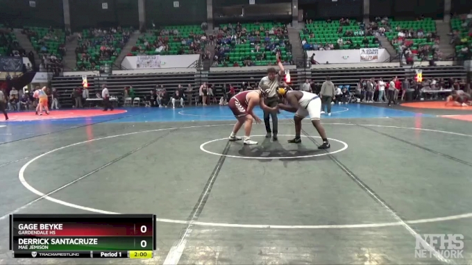 6A 285 lbs Quarterfinal - Gage Beyke, Gardendale Hs vs Derrick ...