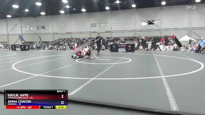 135 lbs Round 1 (8 Team) - Haylie Jaffe, Pennsylvania Blue vs Emma ...