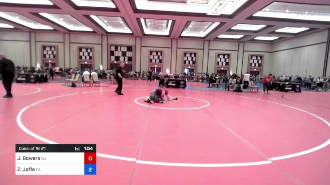 150 lbs Consi Of 16 #1 - Jude Bowers, Nj vs Zack Jaffe, Pa