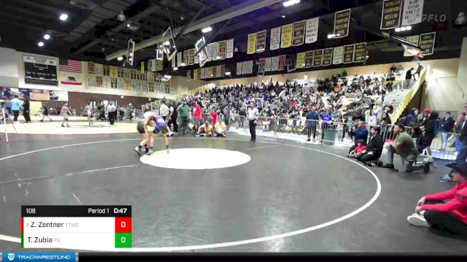108 lbs Semifinal - Zachary Zentner, Team Temecula Wrestling Club vs ...