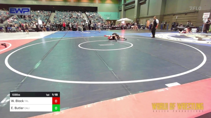 108 lbs Round Of 16 - Weston Block, Team Real Life vs Elijah Butler ...