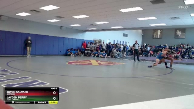 120 lbs Champ. Round 2 - Jayden Perry, Fort Campbell vs Owen Salvato ...