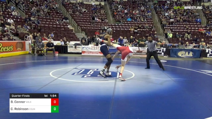 145 lbs Quarterfinal - Brandon Connor, Wilson vs Cameron Robinson ...