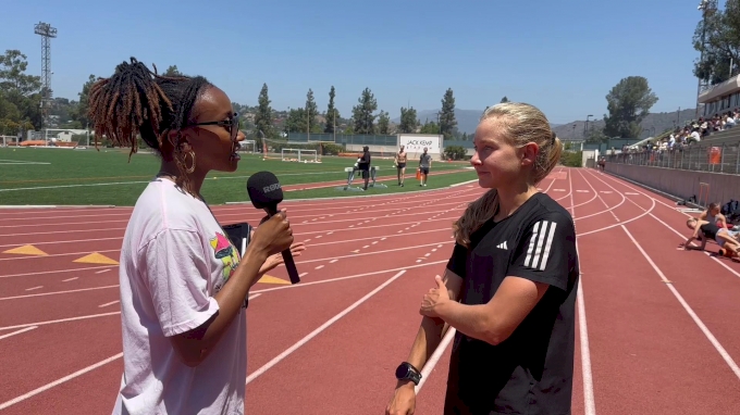 Katelyn Tuohy Before Racing Competitive 1500m at the Sound Running ...