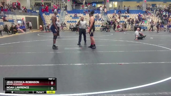 215 lbs Quarterfinal - Jehu Coyoca-Robinson, Bishop McNamara vs Noah ...