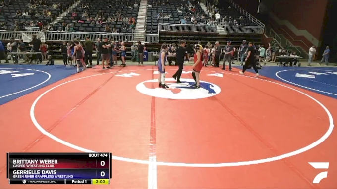 124-136 lbs 3rd Place Match - Brittany Weber, Casper Wrestling Club vs ...