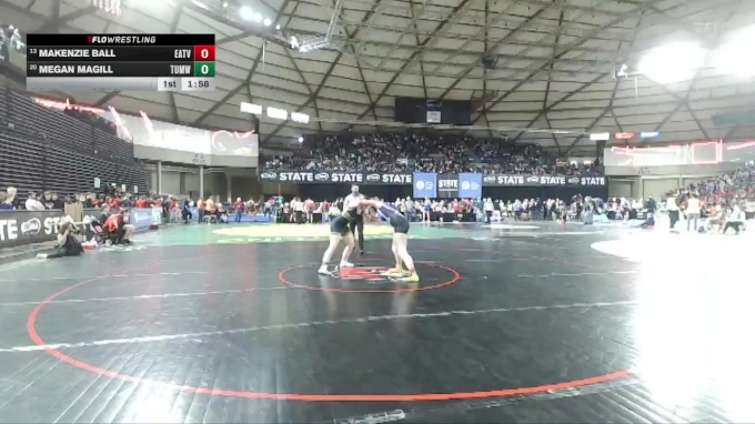 Girls 2A 170 lbs Champ. Round 1 - Makenzie Ball, Eatonville (Girls) vs ...