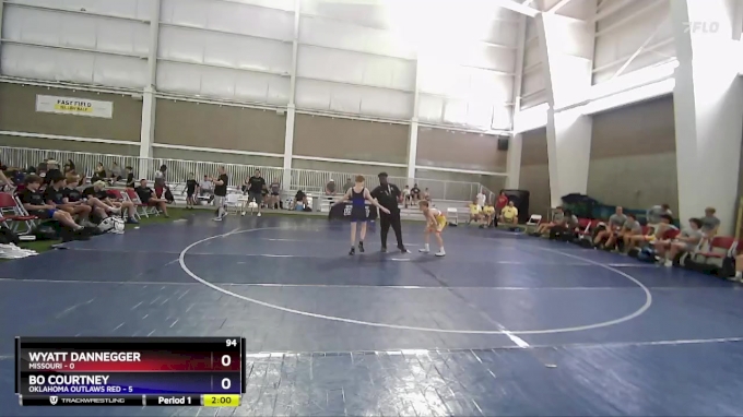 94 lbs Placement Matches (8 Team) - Wyatt Dannegger, Missouri vs Bo ...