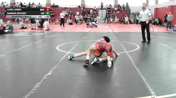 106 lbs Quarterfinal - Luke Loren, Monster Garage vs Damian Duchez ...