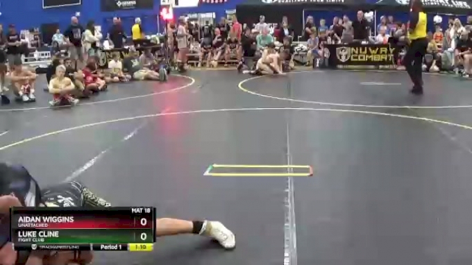 112 lbs Cons. Round 2 - Aidan Wiggins, Unattached vs Luke Cline, Fight Club
