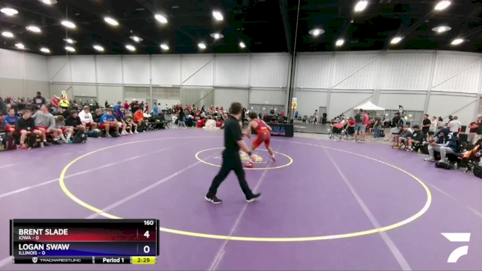 160 lbs Round 3 (8 Team) - Brent Slade, Iowa vs Logan Swaw, Illinois