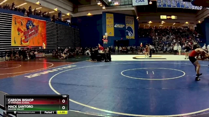 126 lbs Champ. Round 1 - Carson Bishop, St Stephens School vs Mack ...