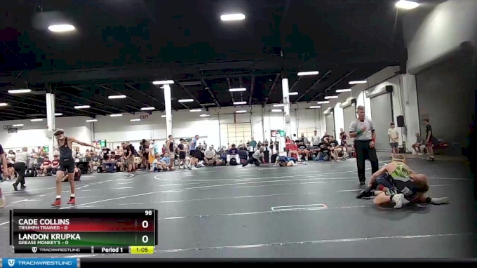 98 lbs Round 3 (6 Team) - Landon Krupka, Grease Monkey`s vs Cade ...