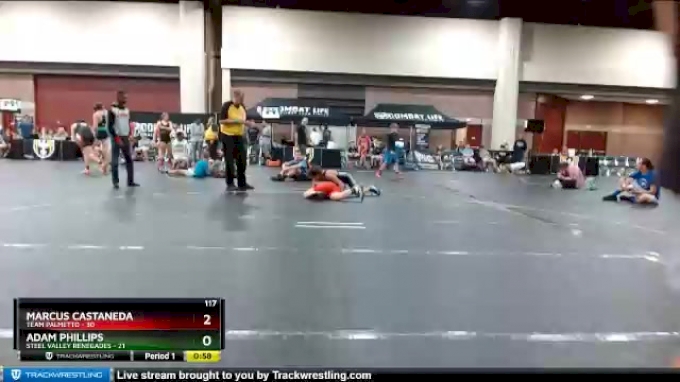 117 lbs Round 1 (6 Team) - Marcus Castaneda, Team Palmetto vs Adam ...