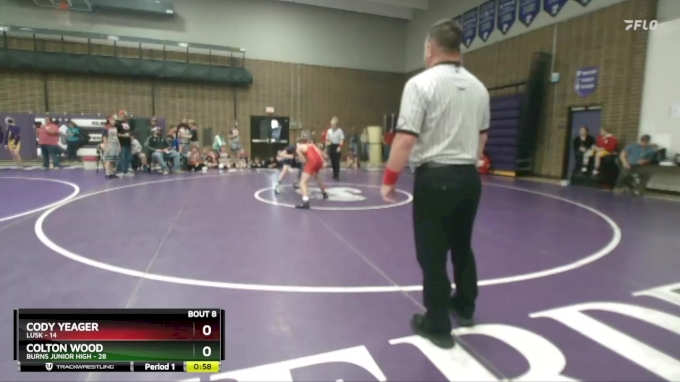 105 lbs Round 3 (6 Team) - Colton Wood, Burns Junior High vs Cody ...