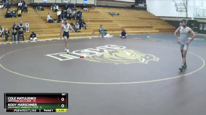 197 lbs Round 5 (6 Team) - Cole Matulenko, Wisconsin-Eau Claire vs Kody ...