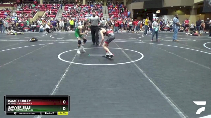 90 lbs Cons. Round 2 - Isaac Hurley, Hoisington Cardinals vs Sawyer ...