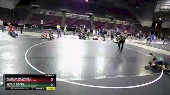 92 lbs Round 3 - Allison McDaniel, Wrecking Crew Wrestling Cllub vs ...