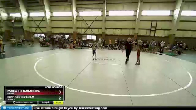 45-49 lbs Cons. Round 3 - Maika Lei Nakamura, Hawaii vs Bridger Graham ...