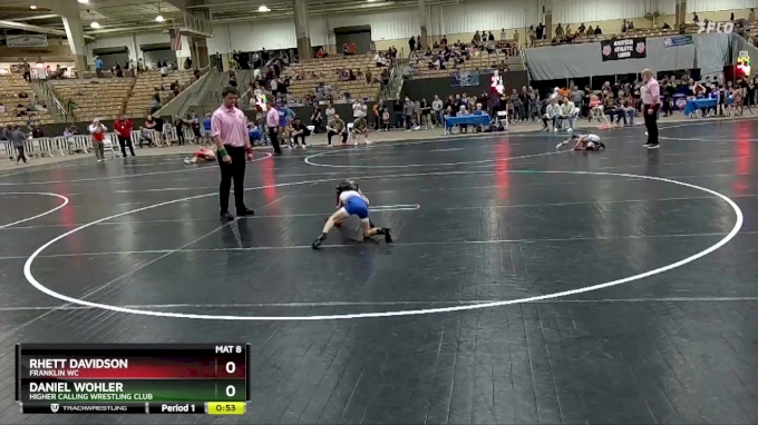 45 lbs 5th Place Match - Daniel Wohler, Higher Calling Wrestling Club ...