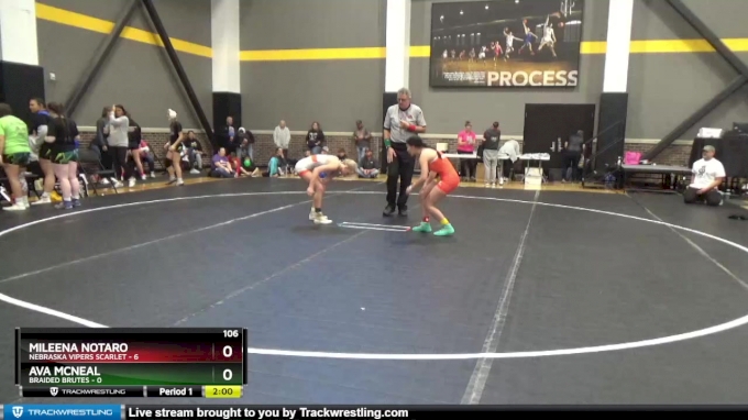 106 lbs Round 2 (6 Team) - Mileena Notaro, Nebraska Vipers Scarlet vs ...
