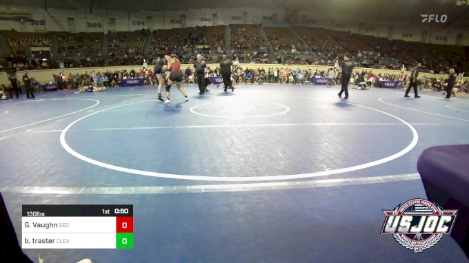 130 lbs Consi Of 8 #2 - Gage Vaughn, SEO Wrestling Club vs Braylynn ...