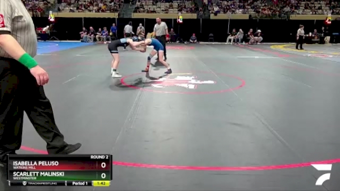 105 lbs Round 2 - Isabella Peluso, Watkins Mill vs Scarlett Malinski ...