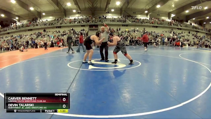 210 lbs Semifinal - Carver Bennett, Lawson Youth Wrestling Club-AA vs ...