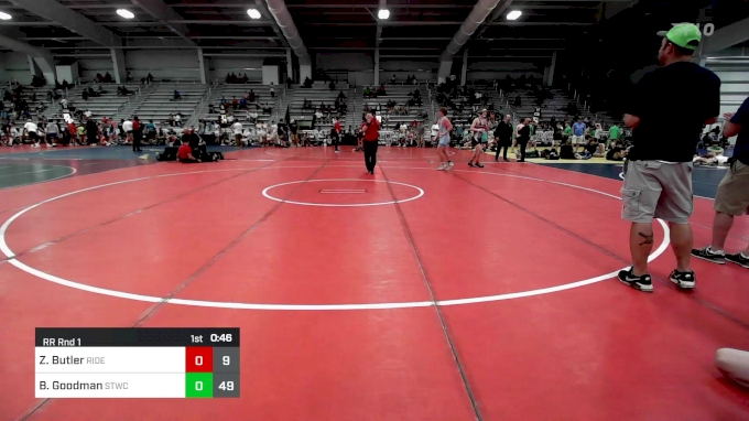 180 lbs Rr Rnd 1 - Zane Butler, Ride Out Wrestling Club vs Brock ...