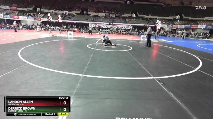 138 lbs Champ Round 1 (16 Team) - Derrick Brown, Eastern View vs Landon ...