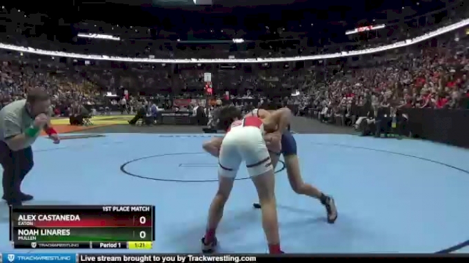 132-3A 1st Place Match - Alex Castaneda, Eaton vs Noah Linares, Mullen