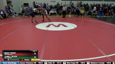 160 lbs Semifinal - Zyrell Black, Mae Jemison vs Ricky Toney, New Hope HS