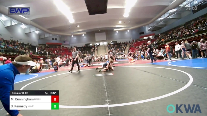 73 lbs Consi Of 8 #2 - Mason Cunningham, Barnsdall Youth Wrestling vs ...
