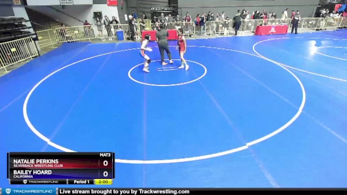 100 lbs Quarterfinal - Natalie Perkins, Silverback Wrestling Club vs ...