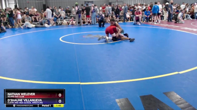 126 lbs Cons. Round 2 - Nathan Welever, Island Mat Club vs D`Shaune ...