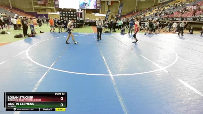 144 lbs Champ. Round 1 - Austin Clemens, Illinois vs Logan Stucker ...
