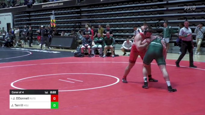 285 lbs Consi Of 4 - John ODonnell, Rutgers vs Josh Terrill, Michigan State
